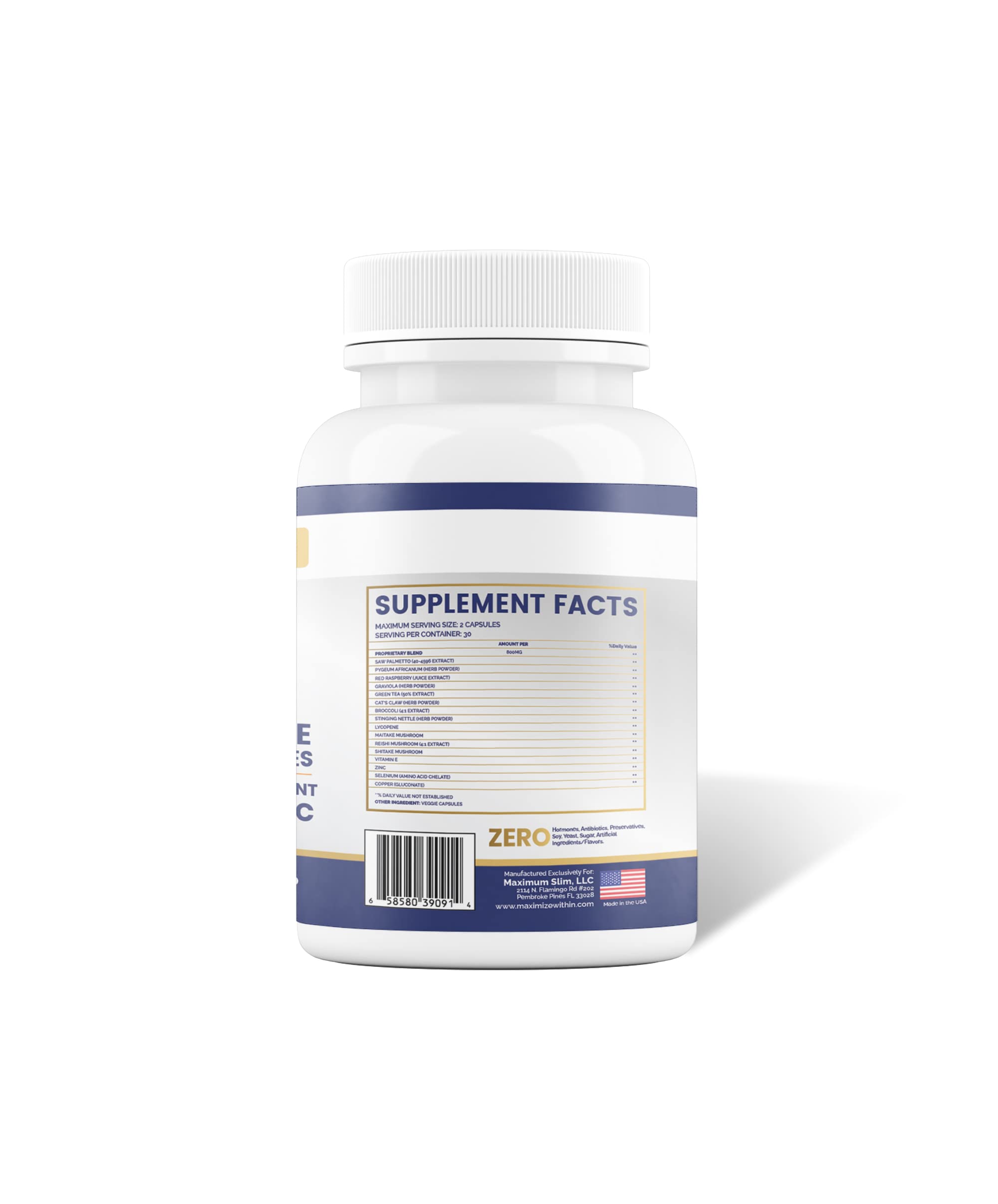 Natural herbal prostate complex