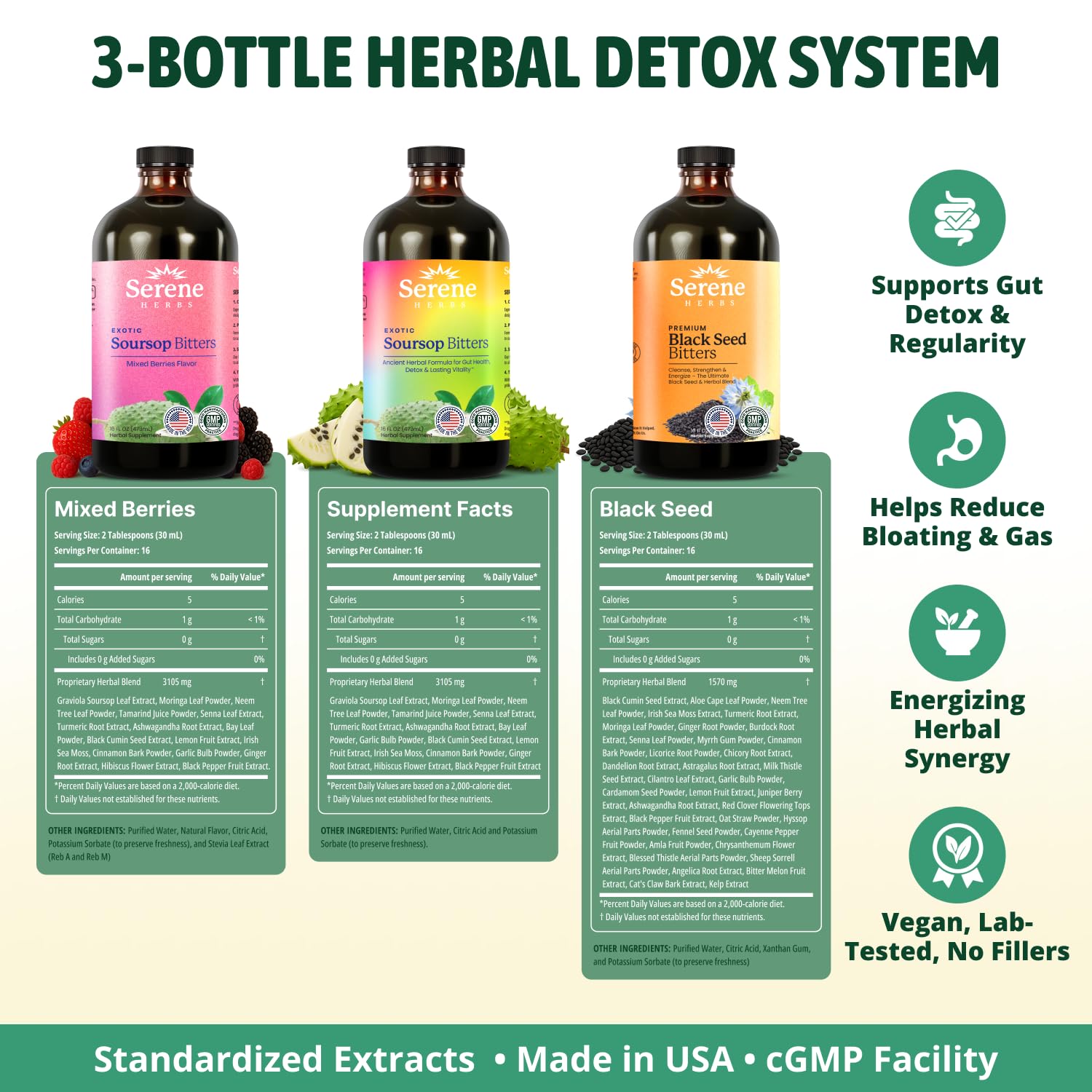 Natural herbal remedy bundle