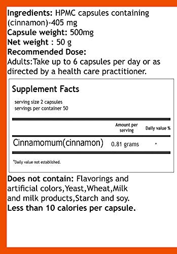 natural herbal remedy cinnamon capsules