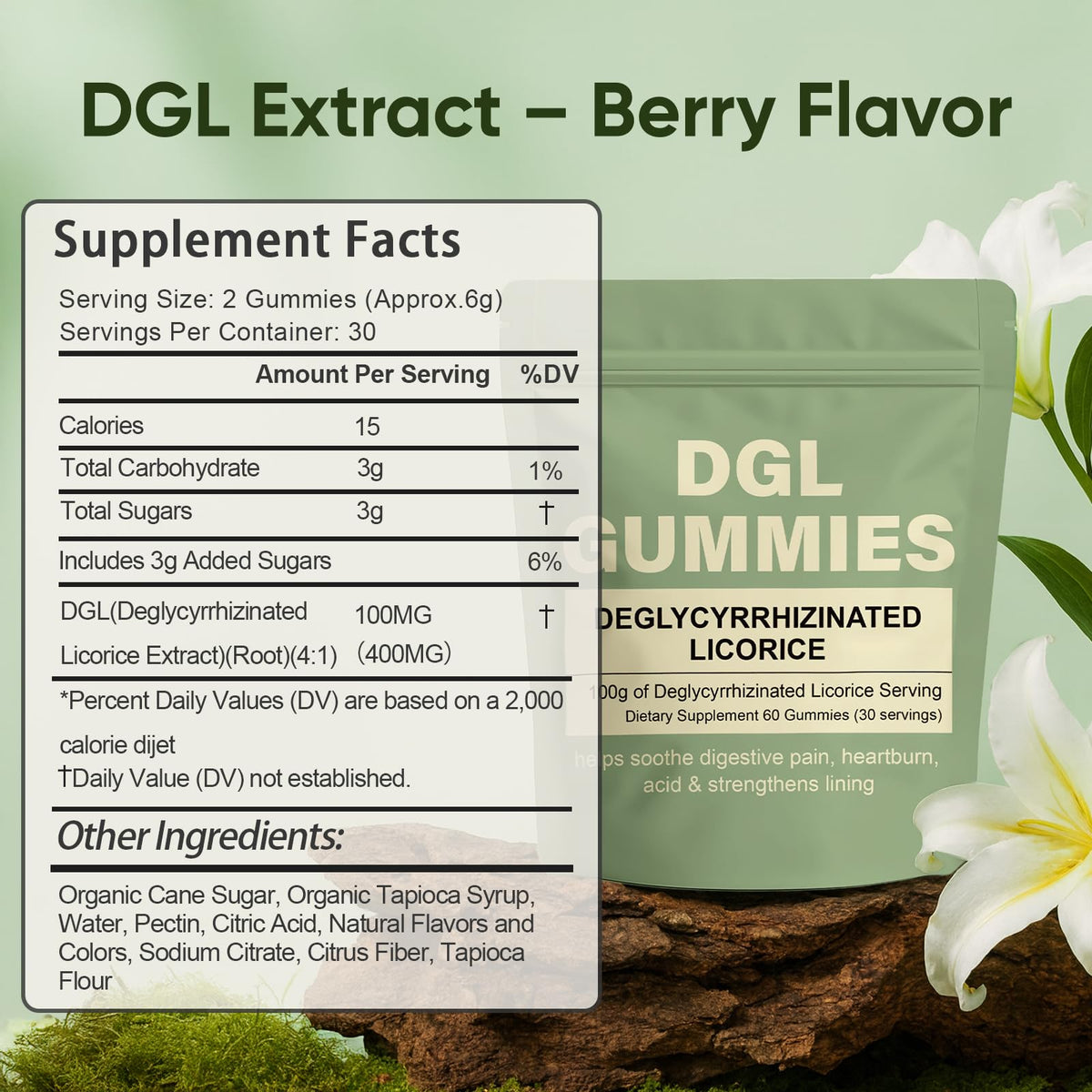 natural herbal remedy DGL gummies