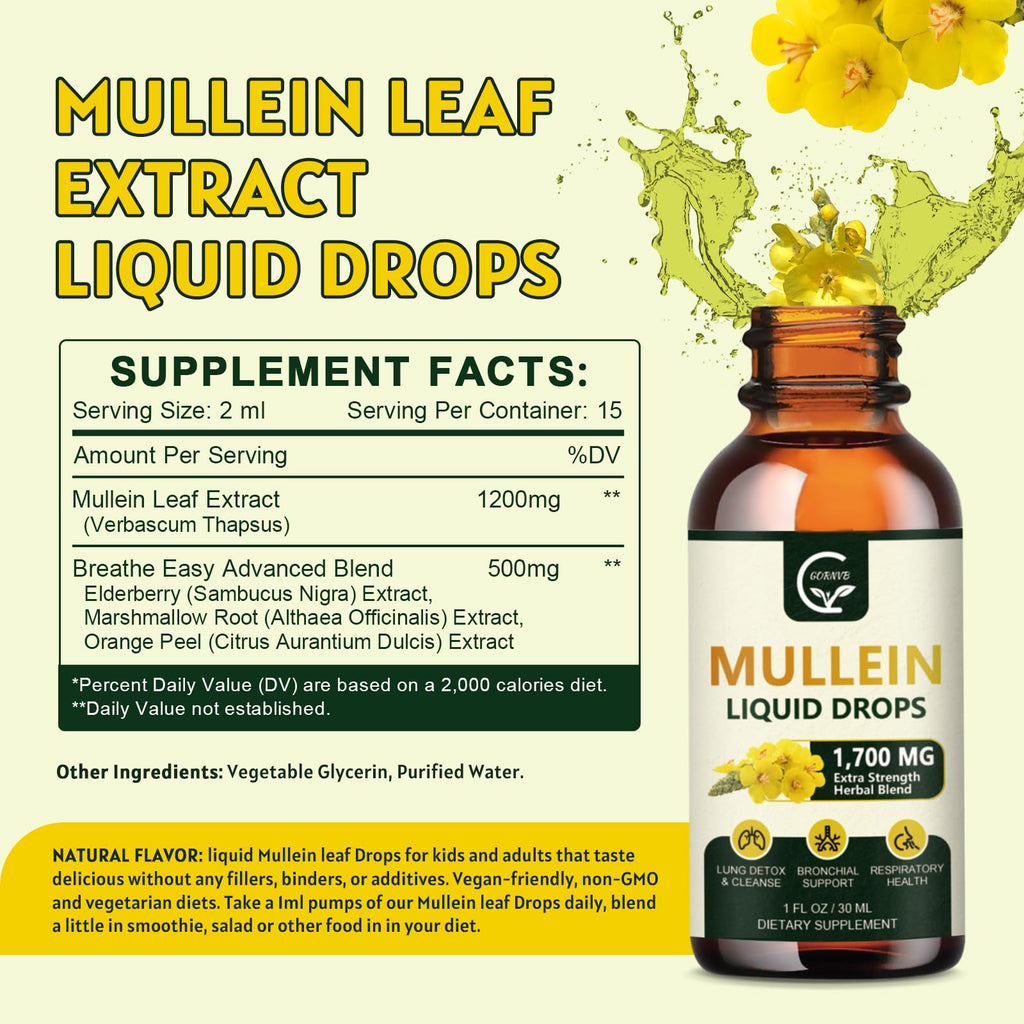 Natural herbal remedy GORNVB Mullein Drops