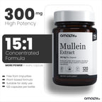 Natural herbal remedy Mullein capsules