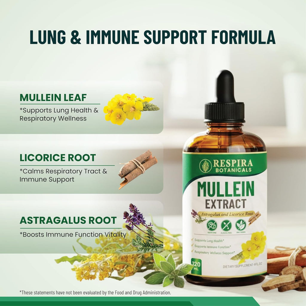 Natural herbal remedy Mullein drops