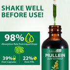 Natural herbal remedy Mullein extract