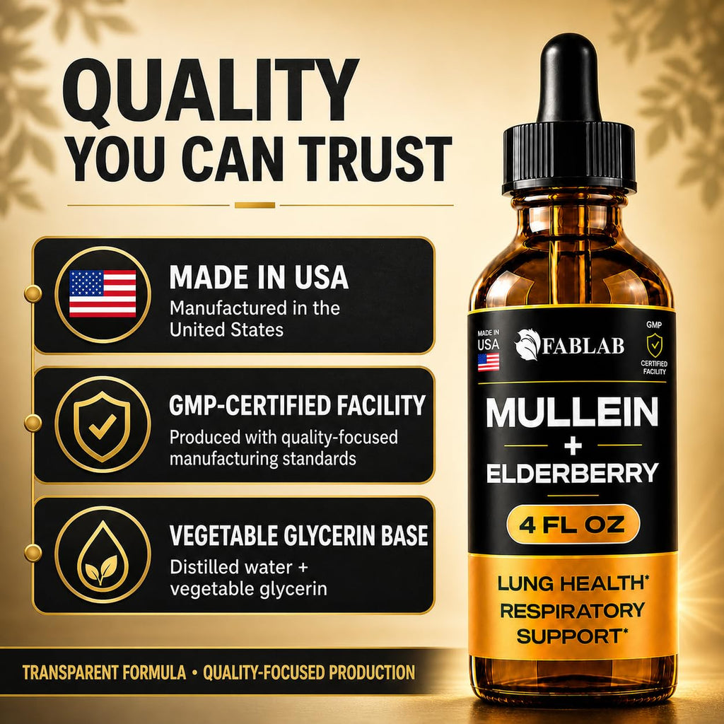 Natural herbal remedy Mullein tincture