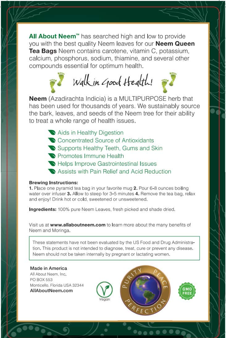 Natural herbal remedy Neem tea