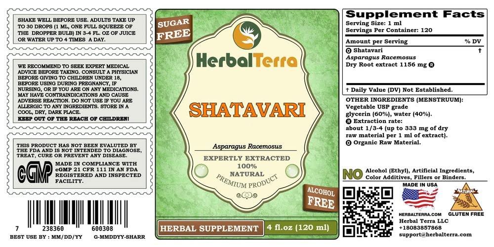 Natural herbal remedy Shatavari extract