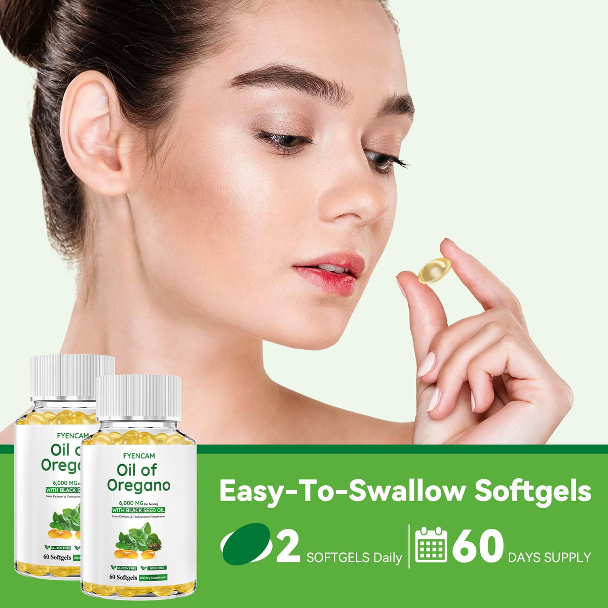 Natural herbal remedy softgels