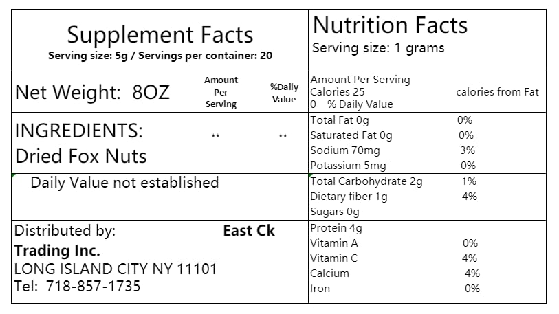 Natural herbal remedy with fox nuts