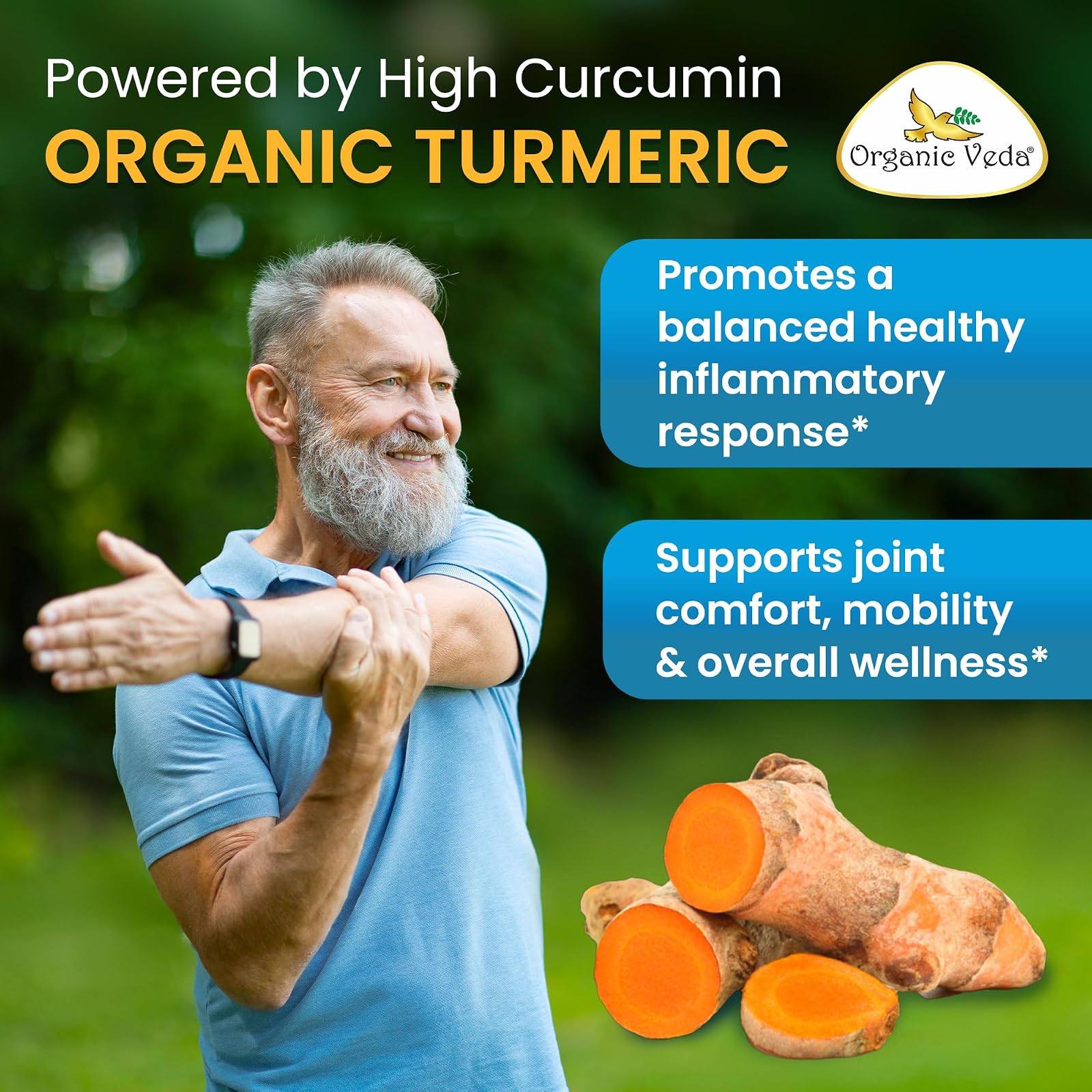 Natural herbal remedy with turmeric