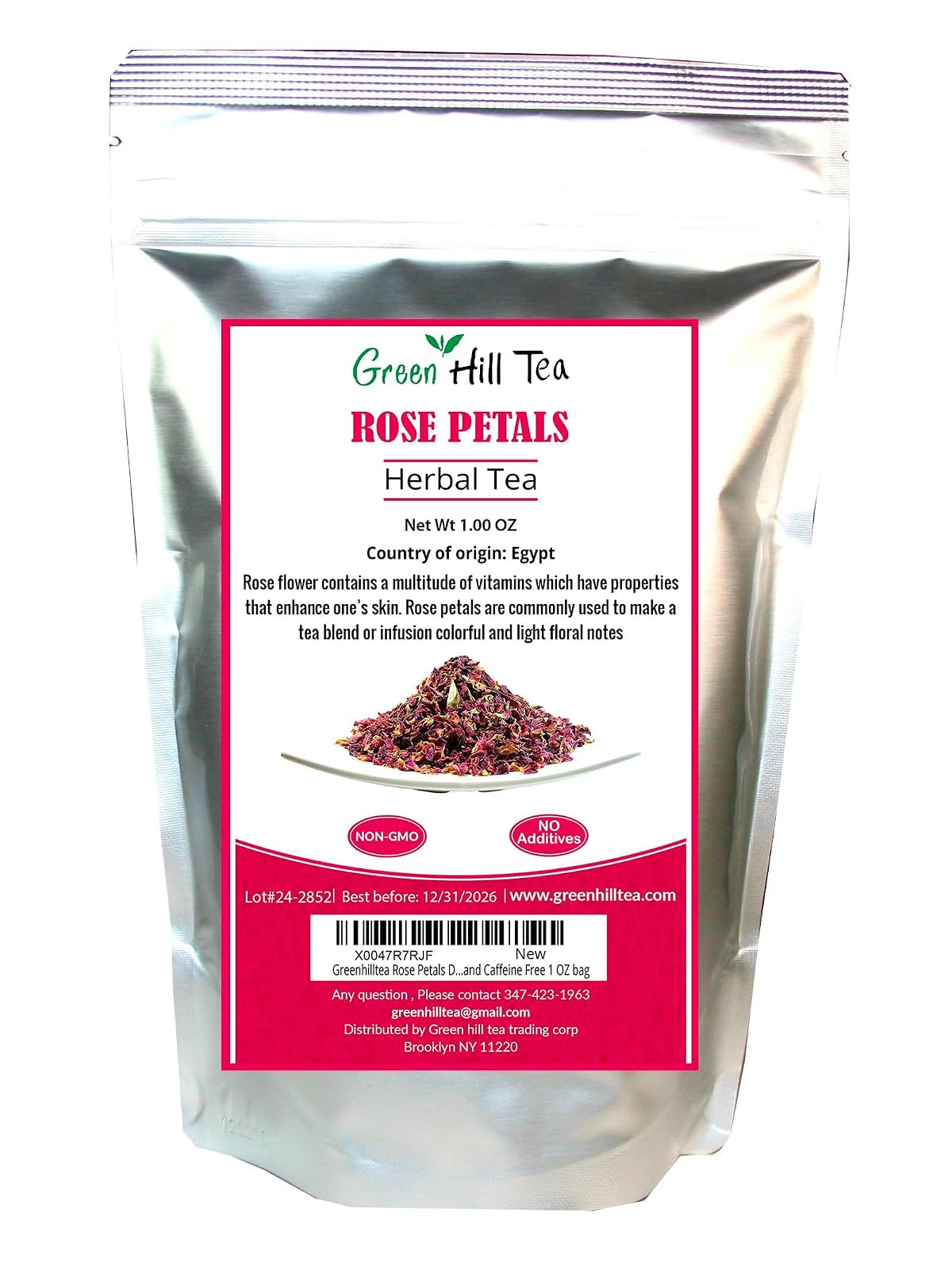 natural herbal rose petal blend