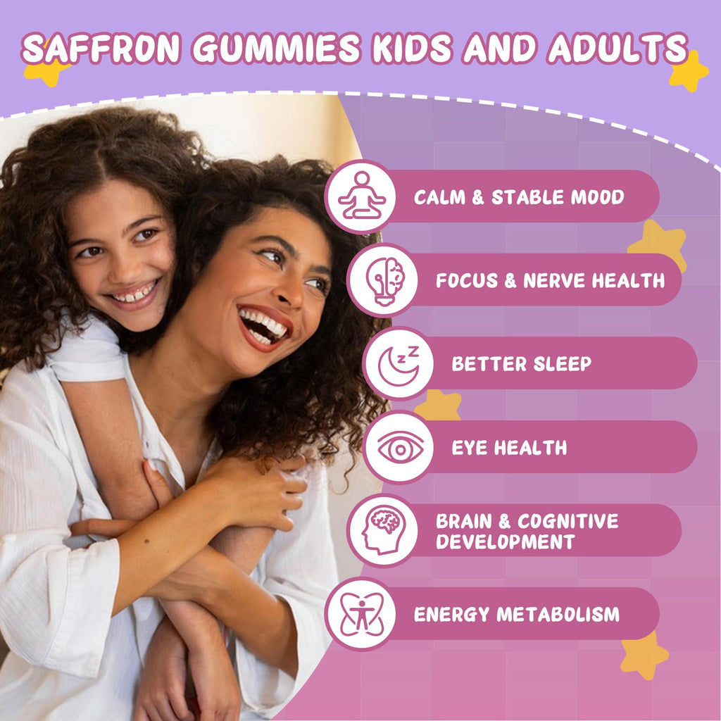 Natural herbal saffron gummies