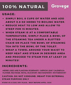 Natural herbal steam for cleansing