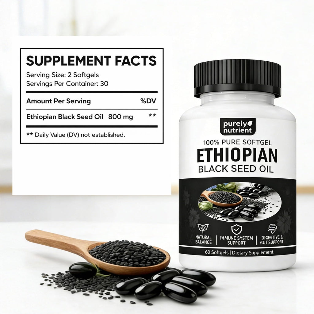 Natural herbal supplement black seed oil