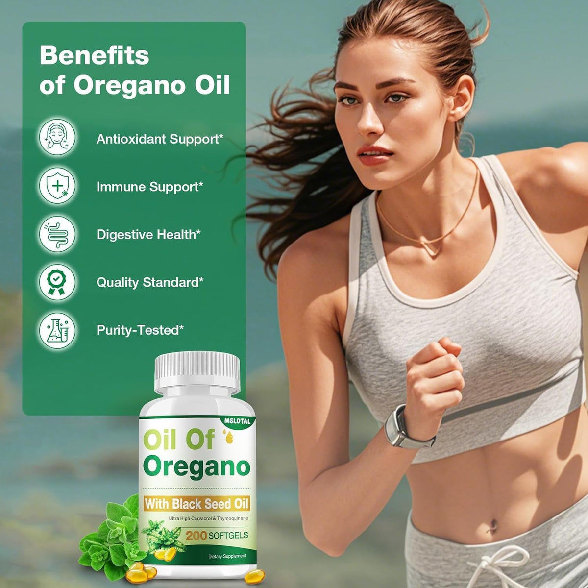 Natural herbal supplement capsules