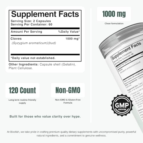 Natural herbal supplement CV Cloves Capsules