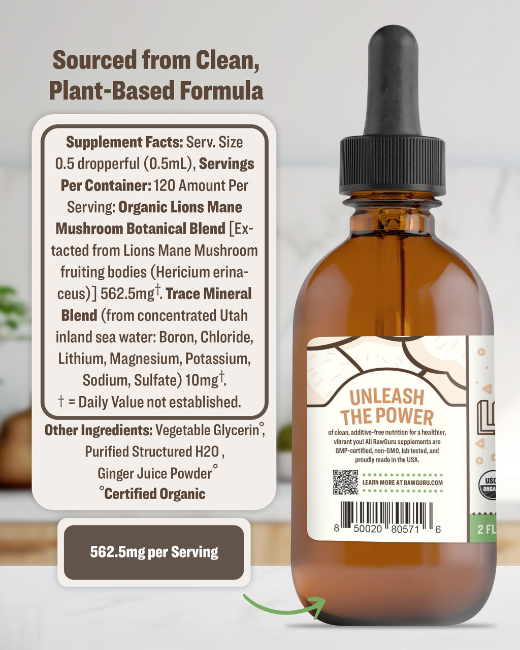 Natural herbal supplement for brain health
