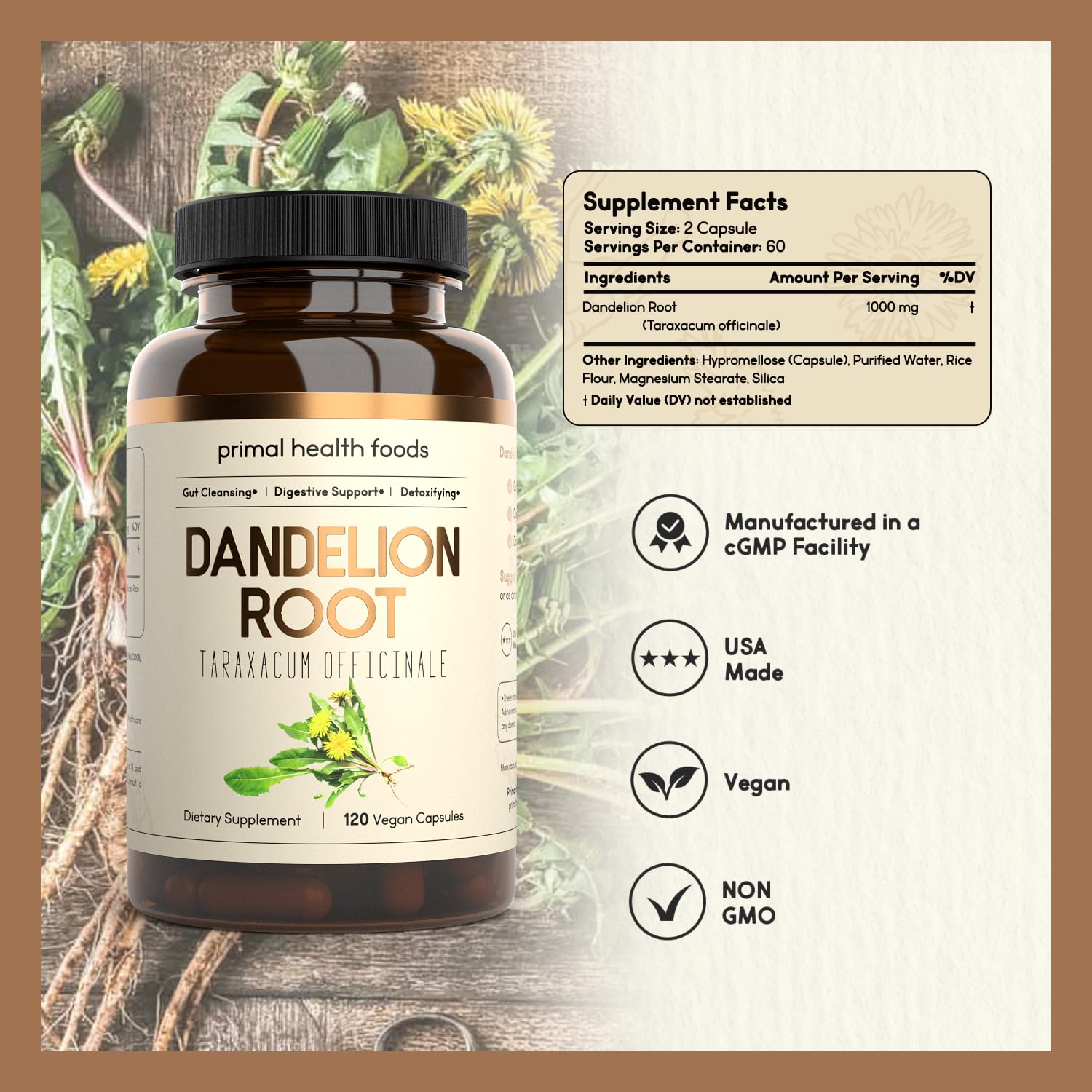 Natural herbal supplement for digestion