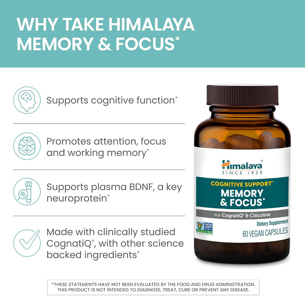 Natural herbal supplement for focus
