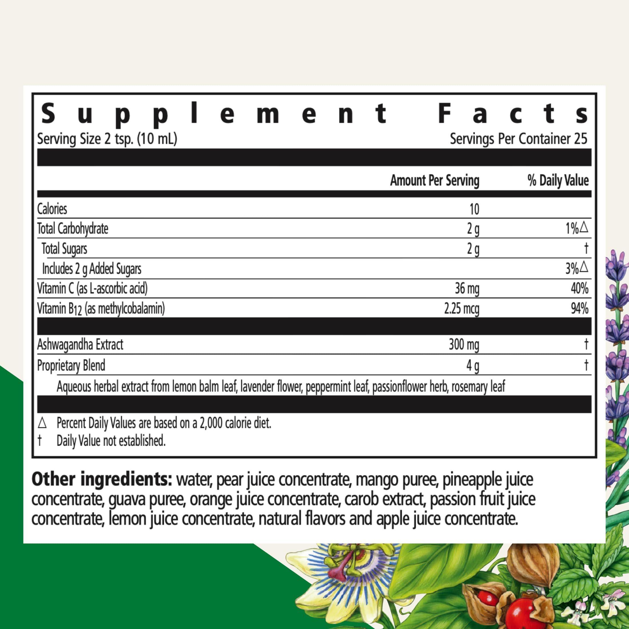 Natural herbal supplement for relaxation