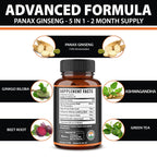 Natural herbal supplement for vitality