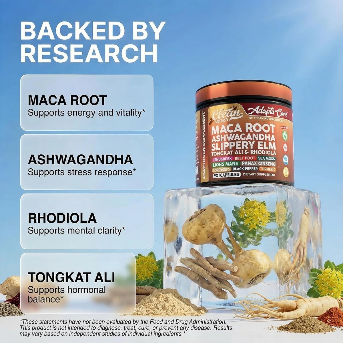 Natural herbal supplement for vitality