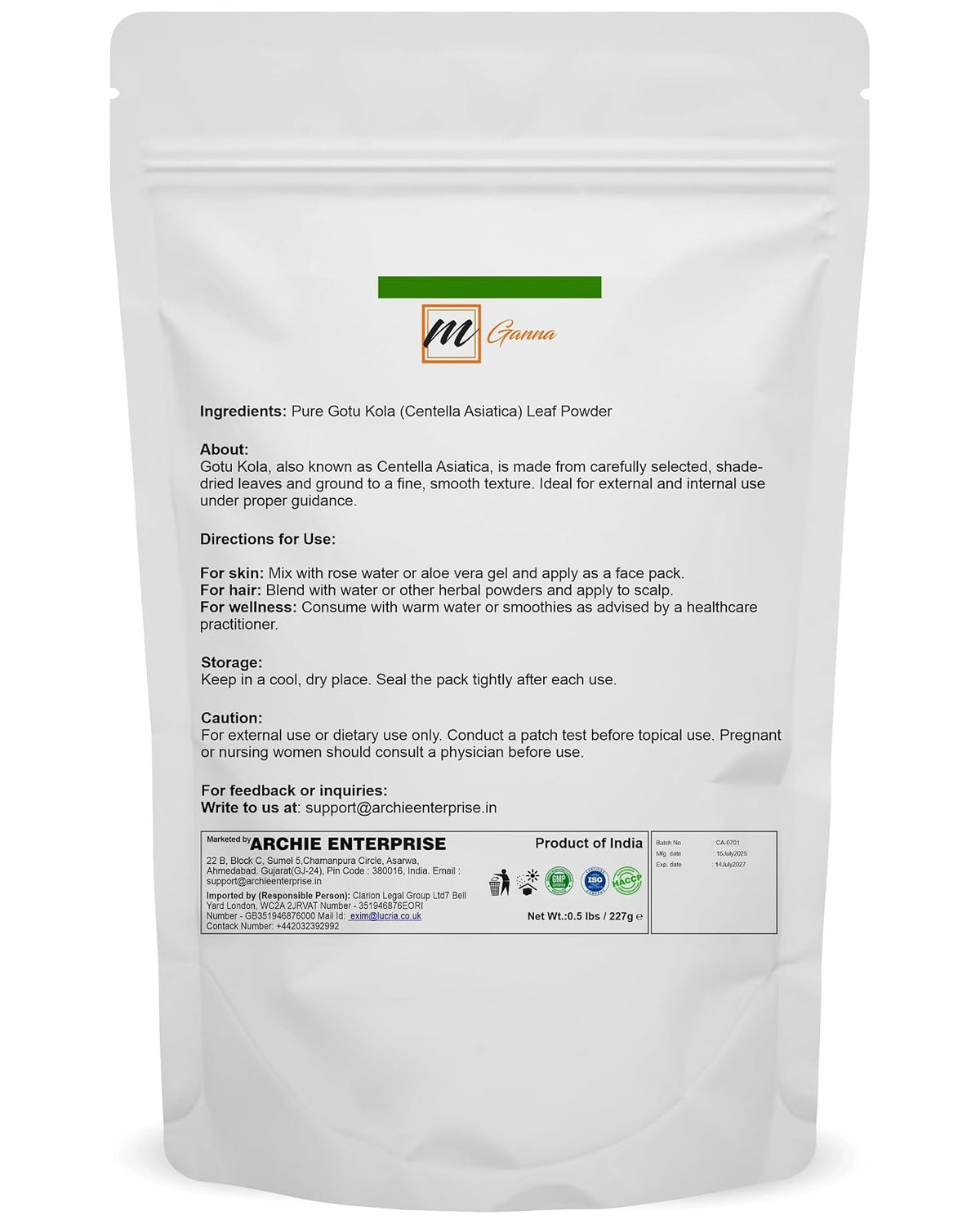 Natural herbal supplement for vitality