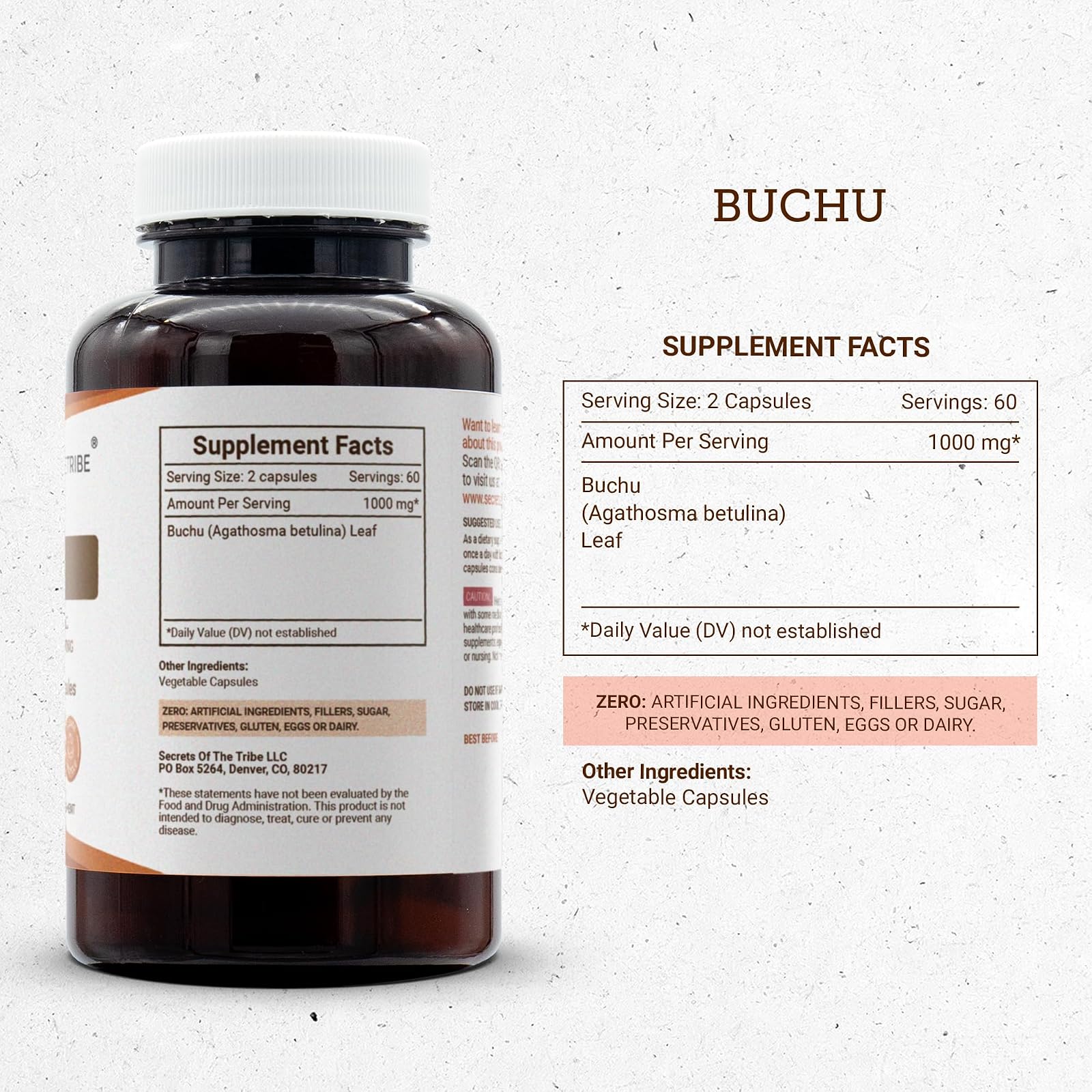 Natural herbal supplement for vitality