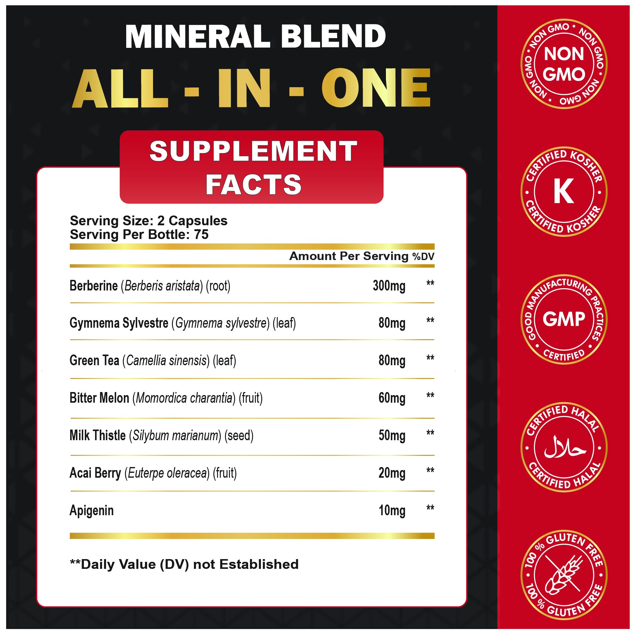 Natural herbal supplement for wellness