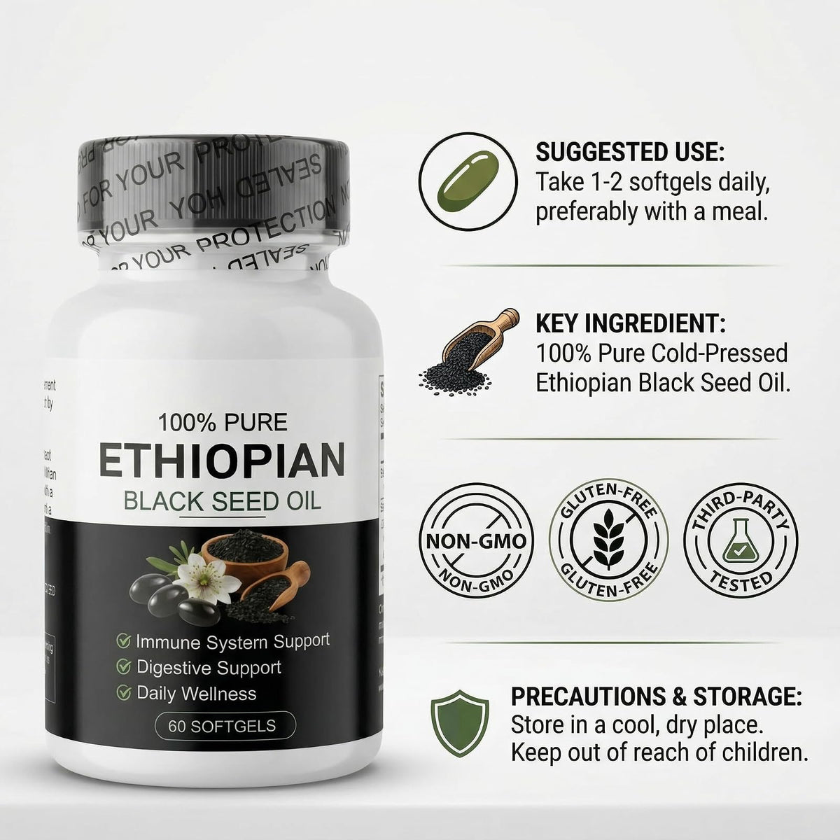 Natural herbal supplement for wellness