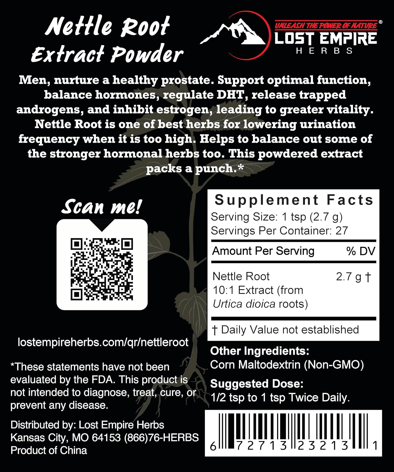Natural herbal supplement for wellness
