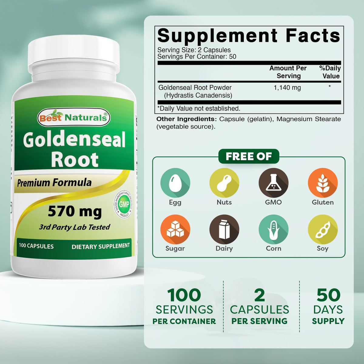 Natural herbal supplement for wellness