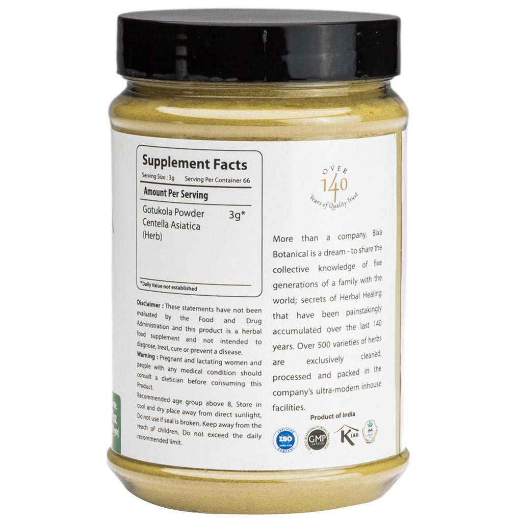 natural herbal supplement Gotu Kola