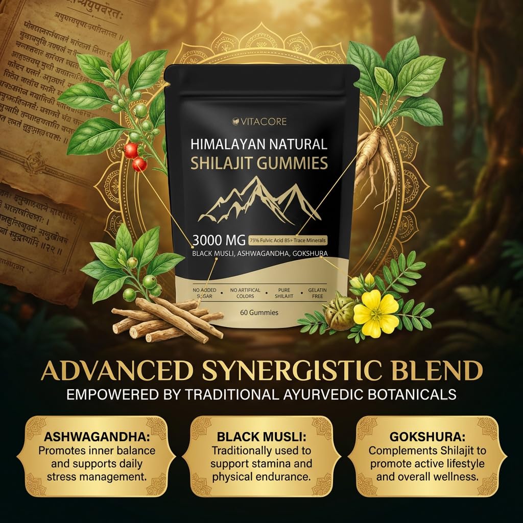 Natural herbal supplement gummies
