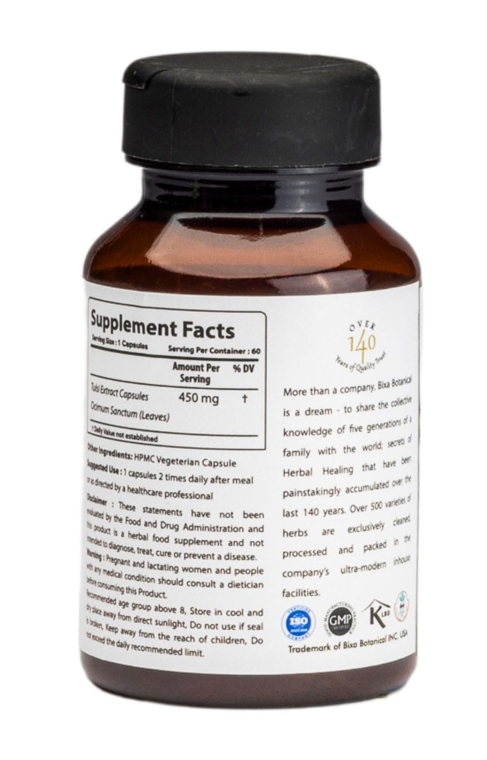 natural herbal supplement holy basil