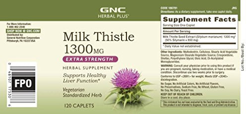 Natural herbal supplement milk thistle