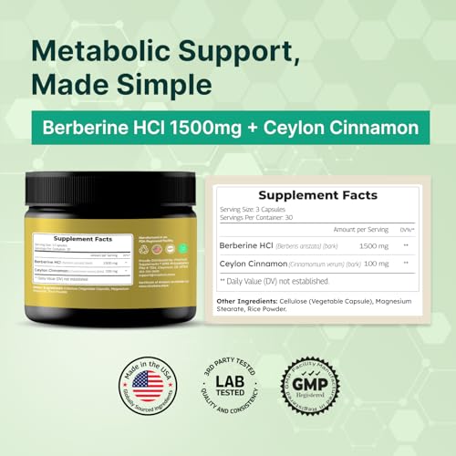 Natural herbal supplement with cinnamon