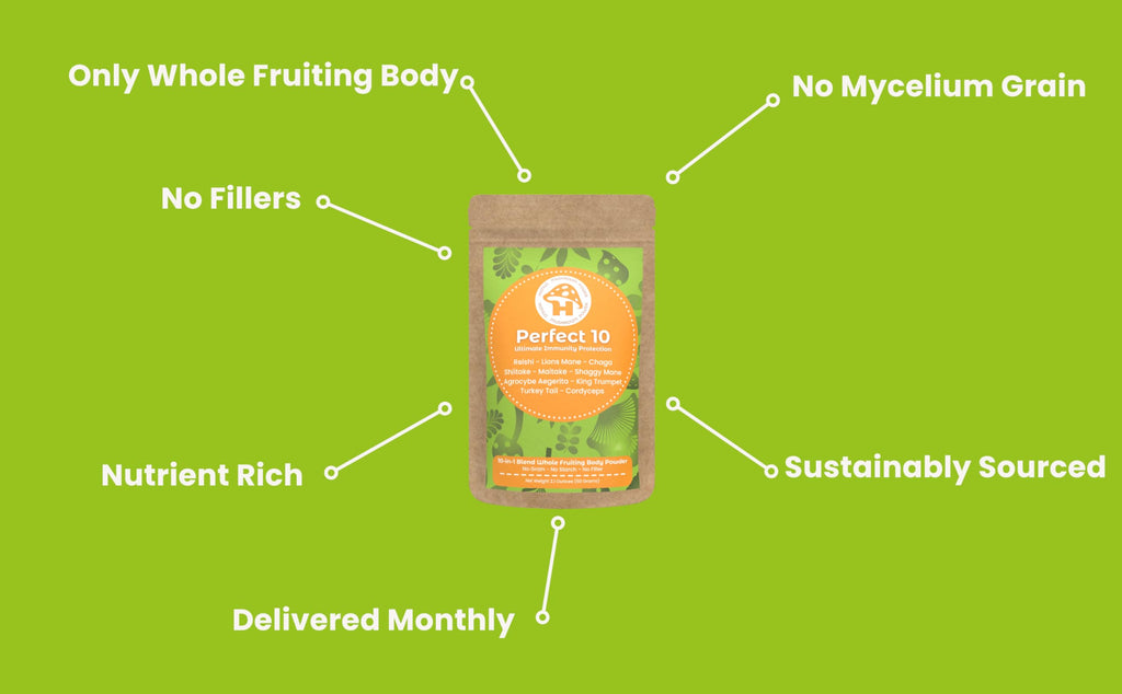 natural herbal supplement with mushrooms