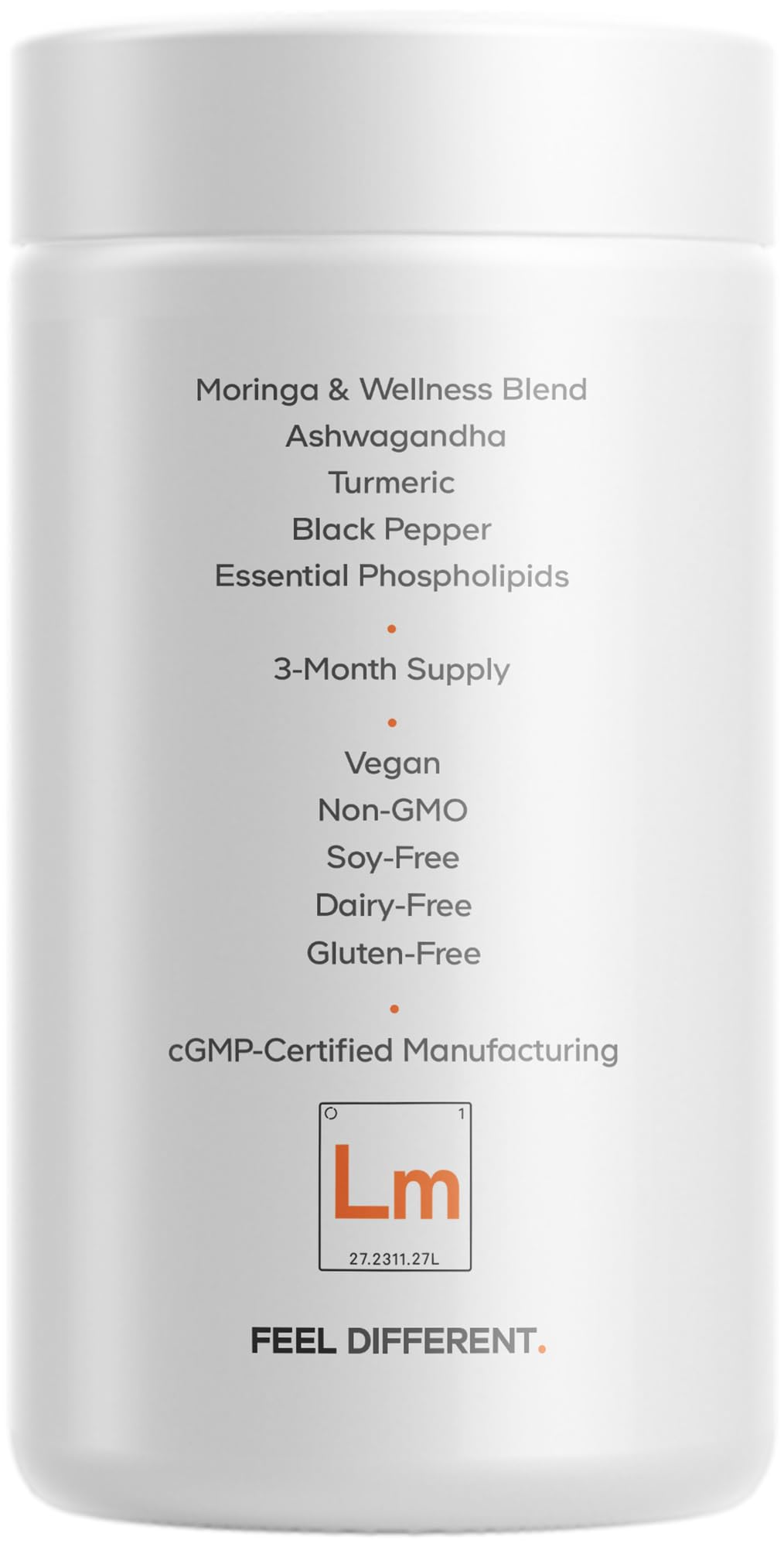 Natural herbal supplement with turmeric