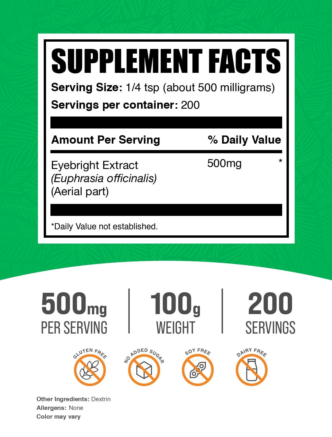 Natural herbal supplements for vision support