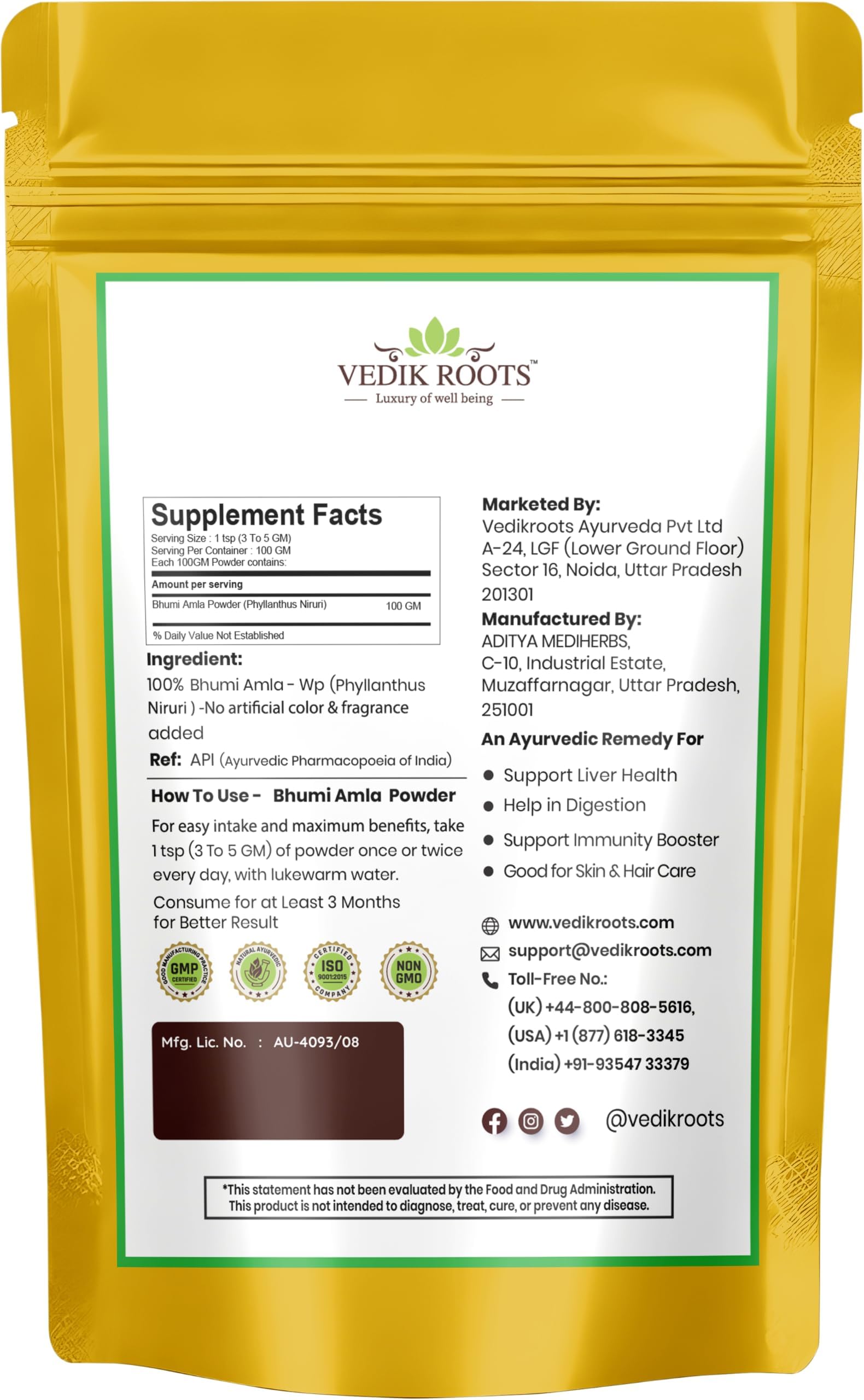 Natural herbal supplements for wellness