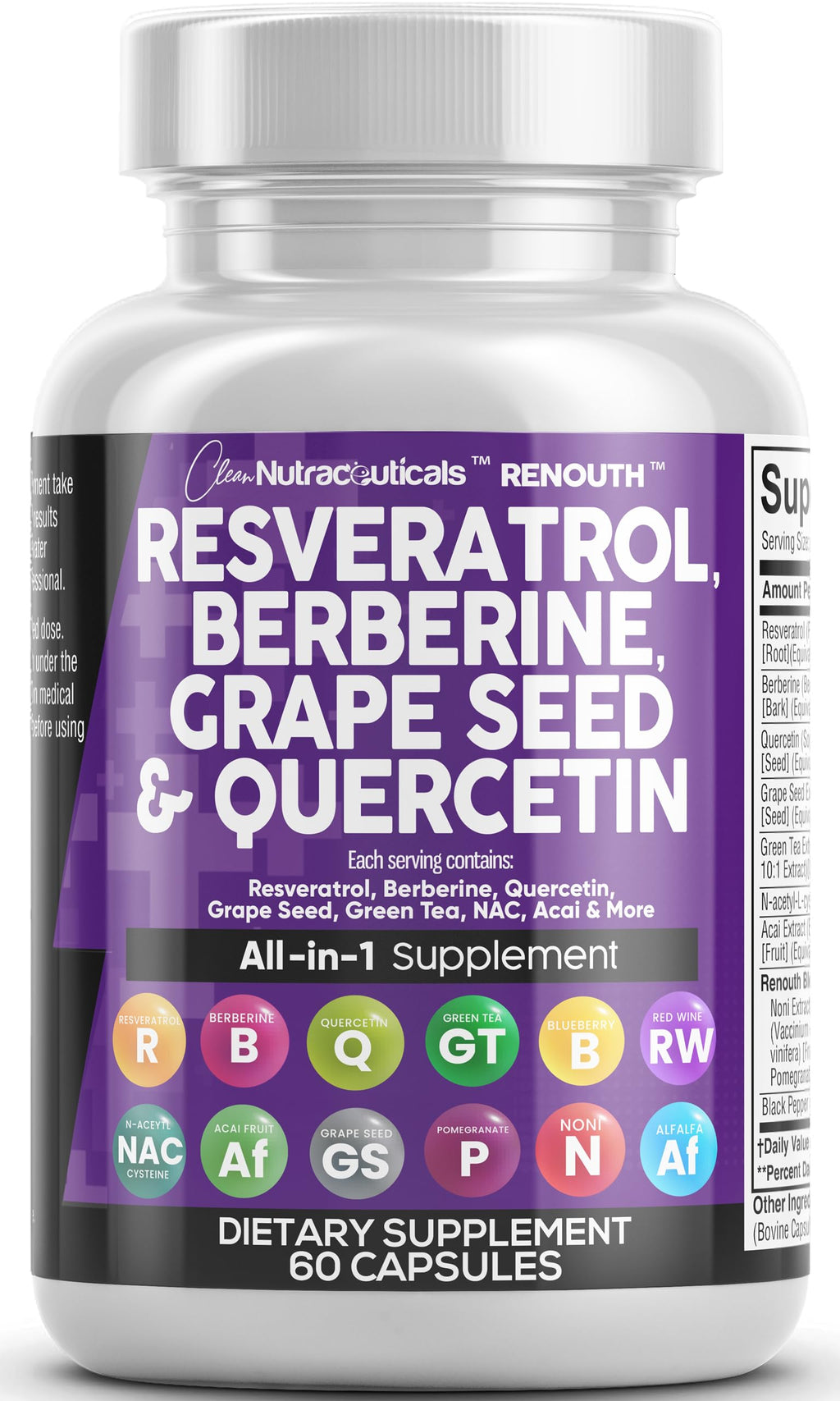 Natural herbal supplements with berberine