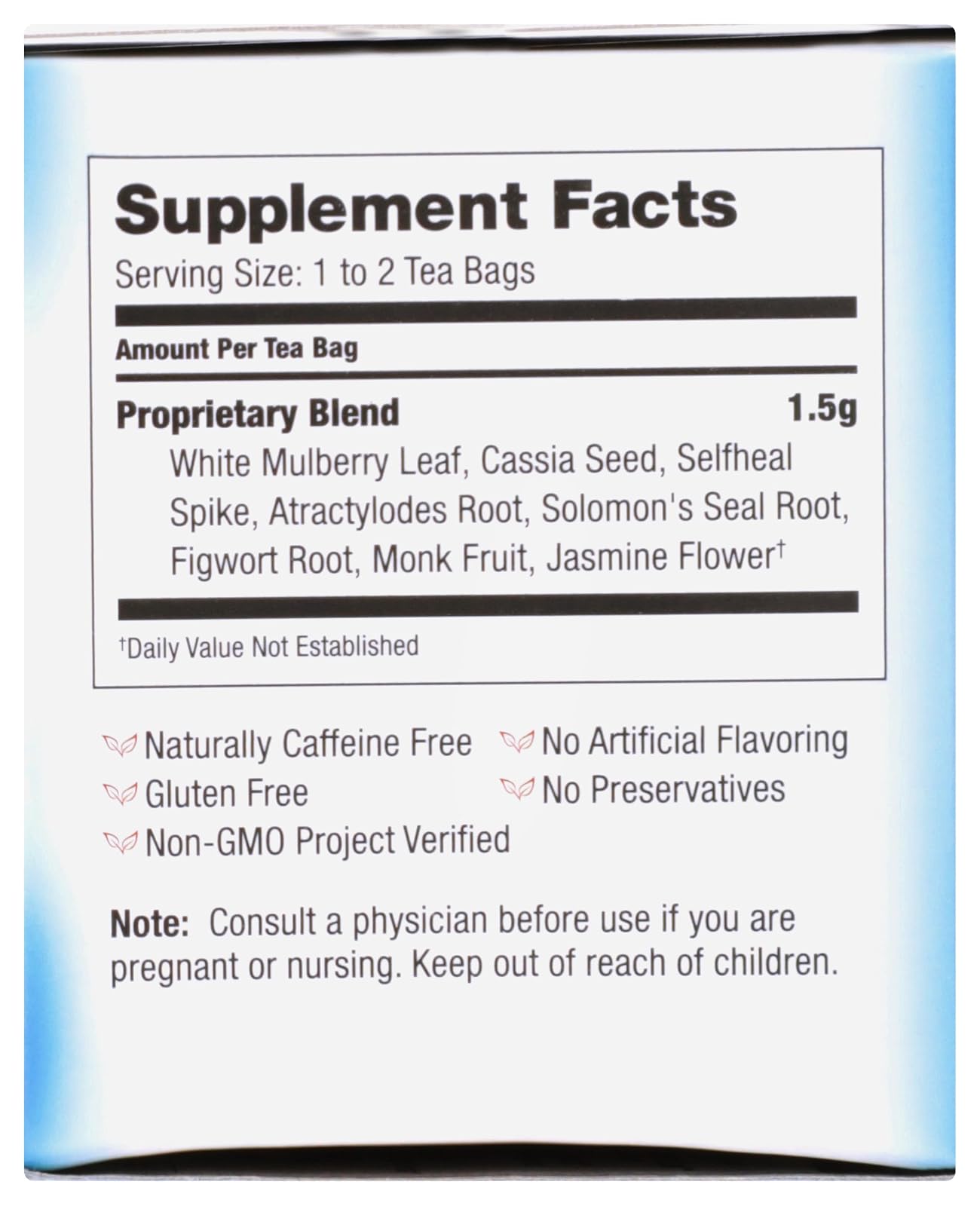 Natural herbal tea for balanced sugar