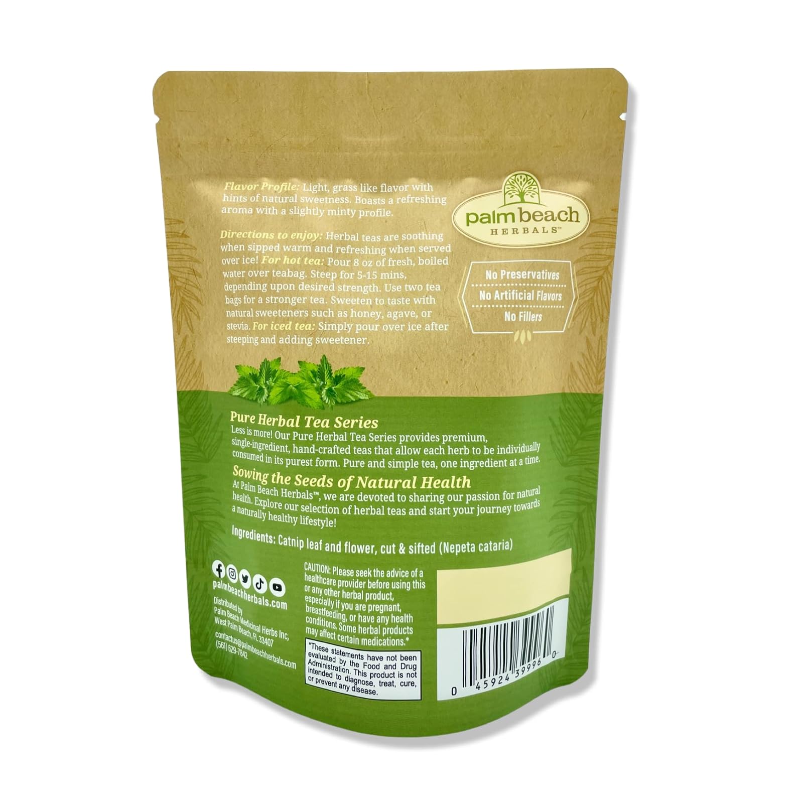 Natural herbal tea for cats