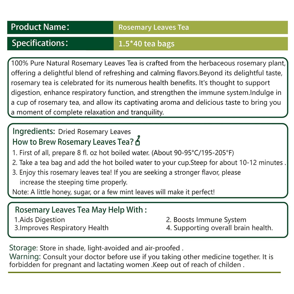 natural herbal tea for health