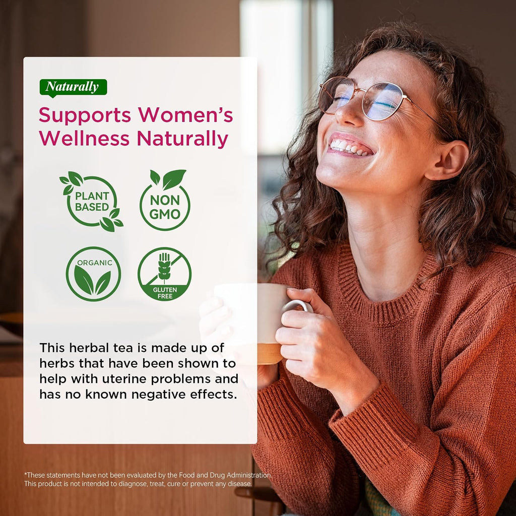 Natural herbal tea for menstrual support