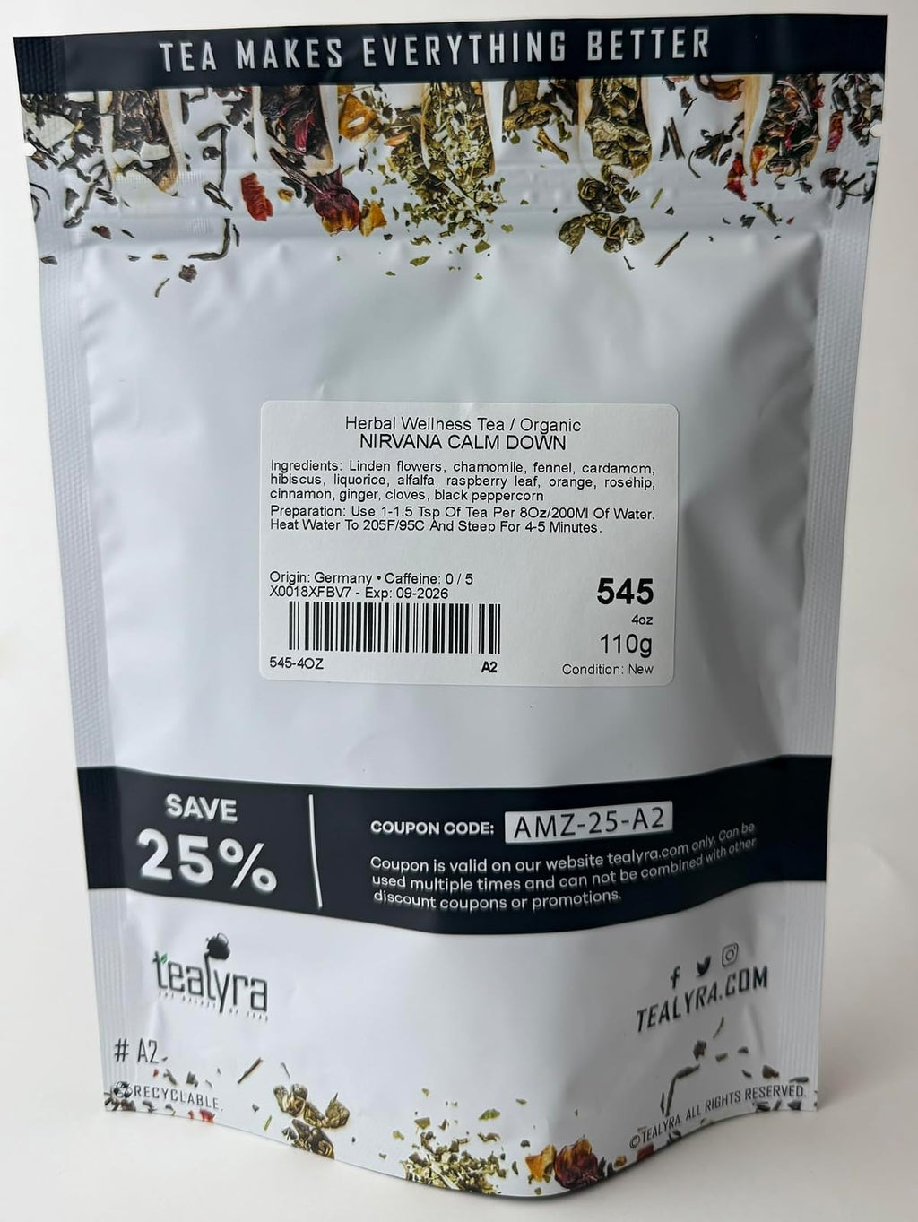 natural herbal tea for peaceful nights