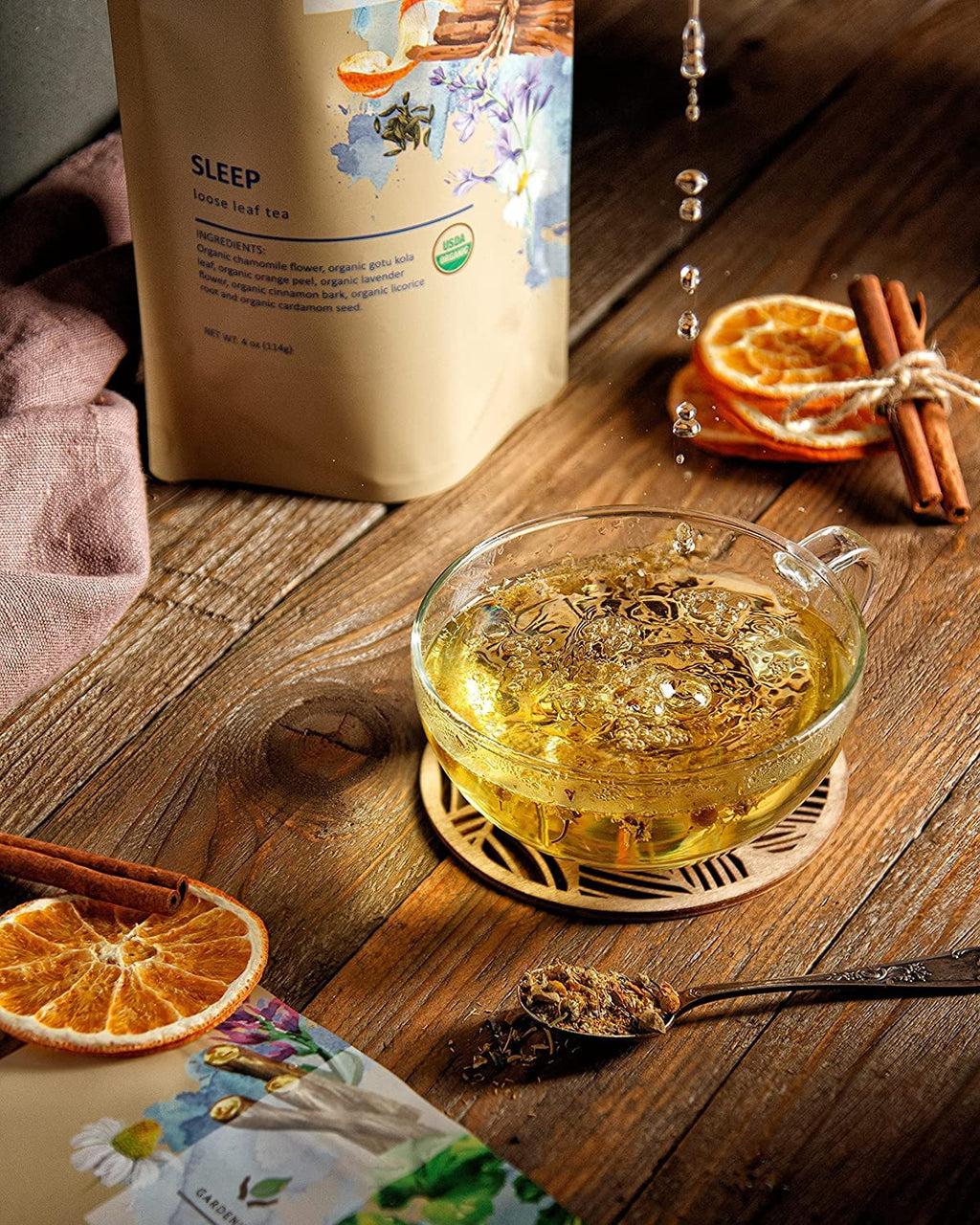 Natural herbal tea for relaxation