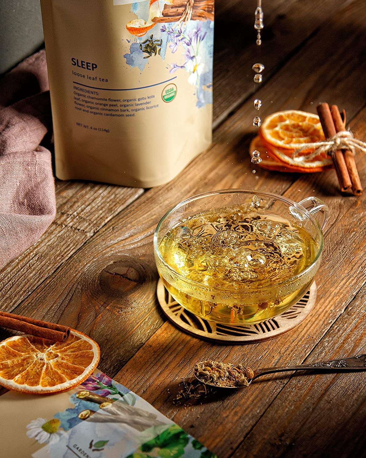 Natural herbal tea for relaxation