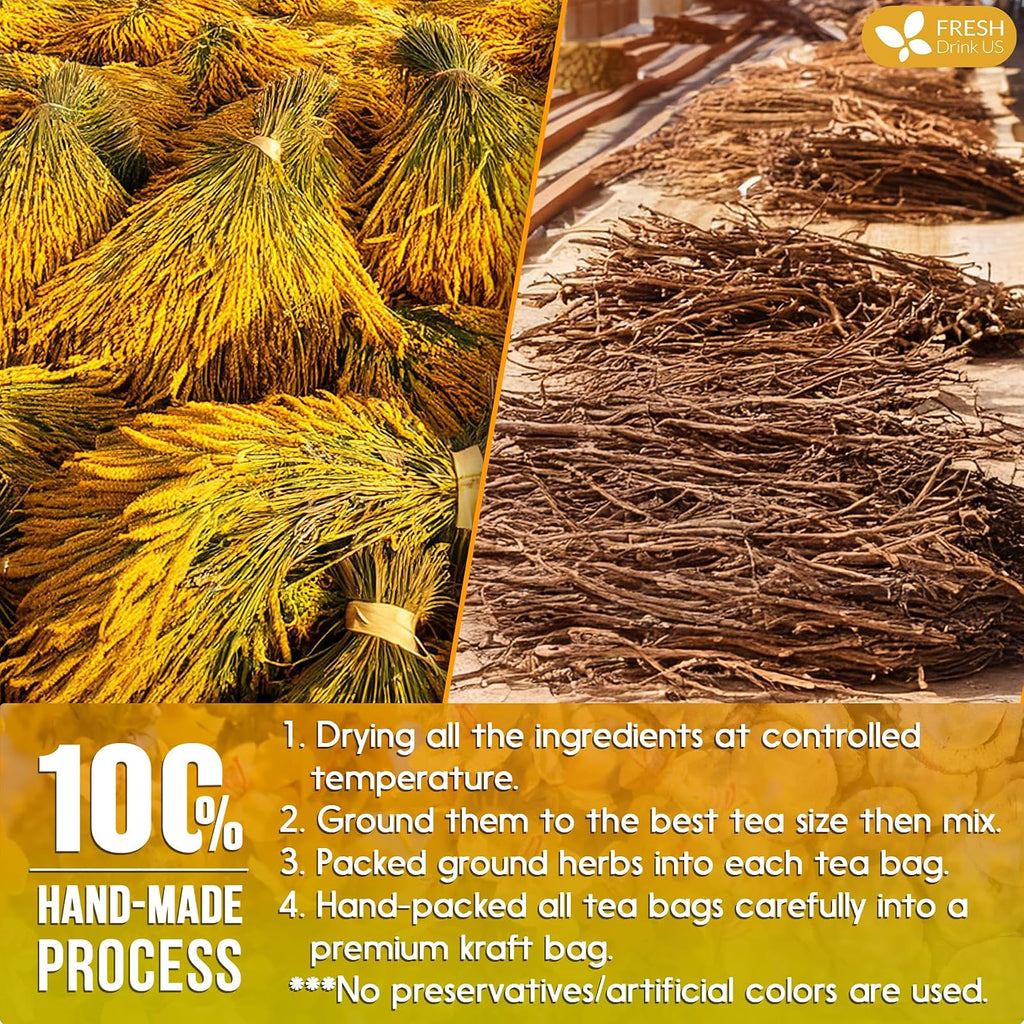 Natural herbal tea for respiratory health